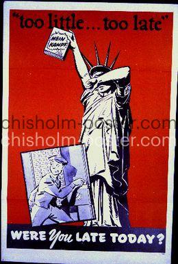 Too Little...Too Late | Original Vintage Poster | Chisholm Larsson Gallery