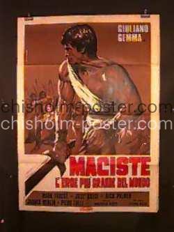 Maciste l'Eroe Piu' Grande del Mondo | Original Vintage Poster ...