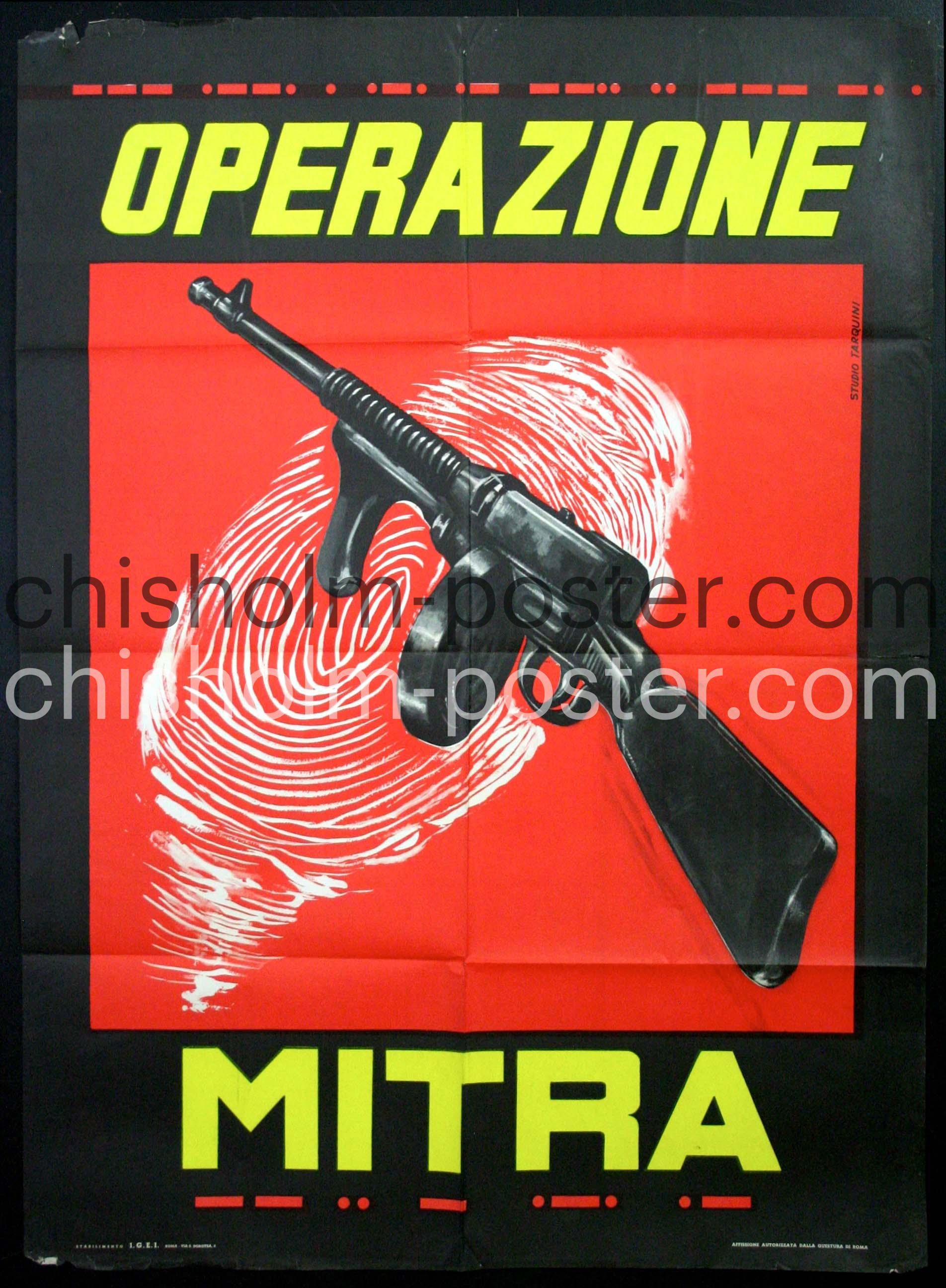 Operazione Mitra | Original Vintage Poster | Chisholm Larsson Gallery