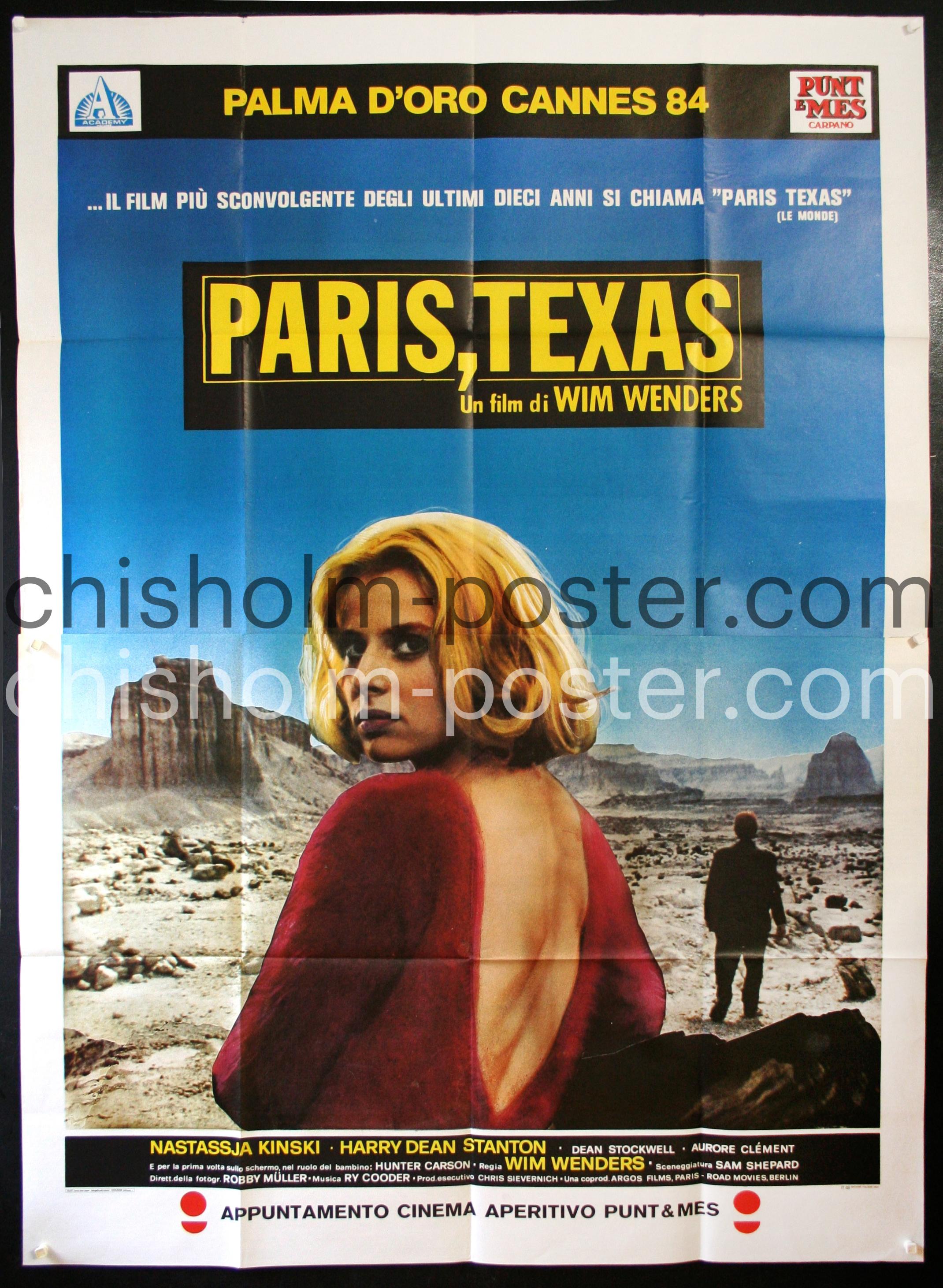 Paris, Texas (Italian 4x) | Original Vintage Poster | Chisholm Larsson ...