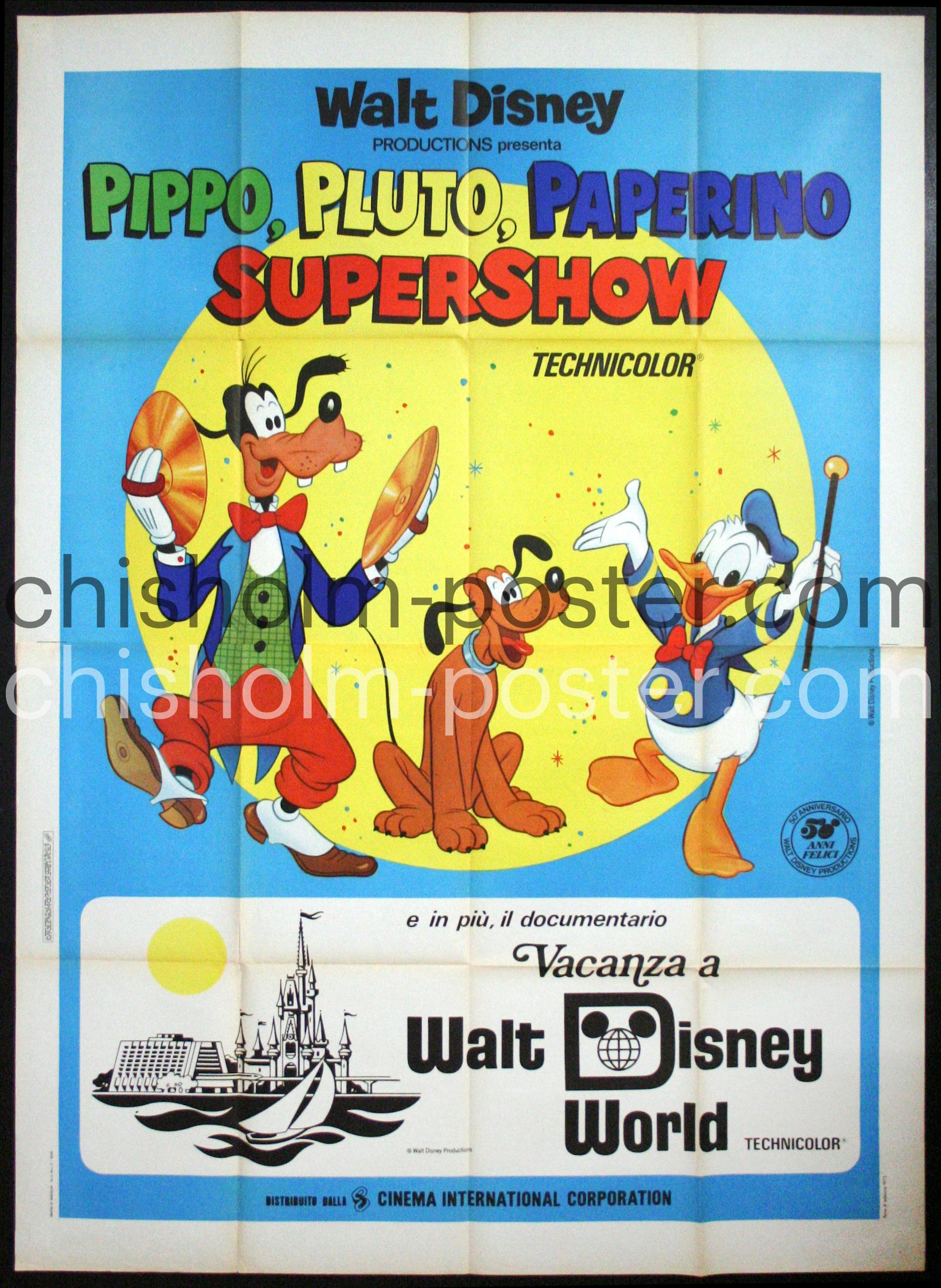 Pippo, Pluto, Paperino Supershow (1) | Original Vintage Poster ...