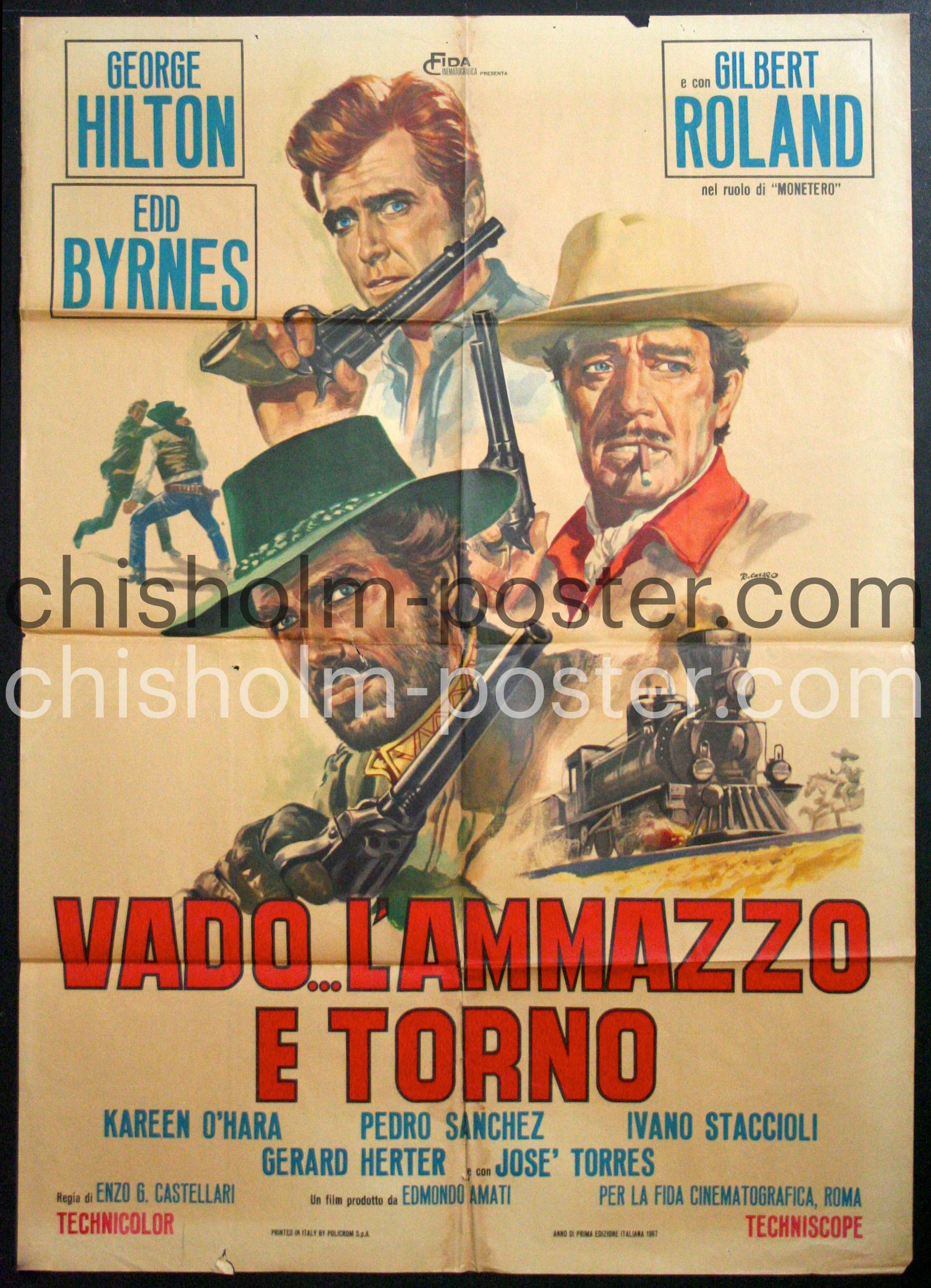 Vado... L'Ammazzo e Torno | Original Vintage Poster | Chisholm Larsson ...