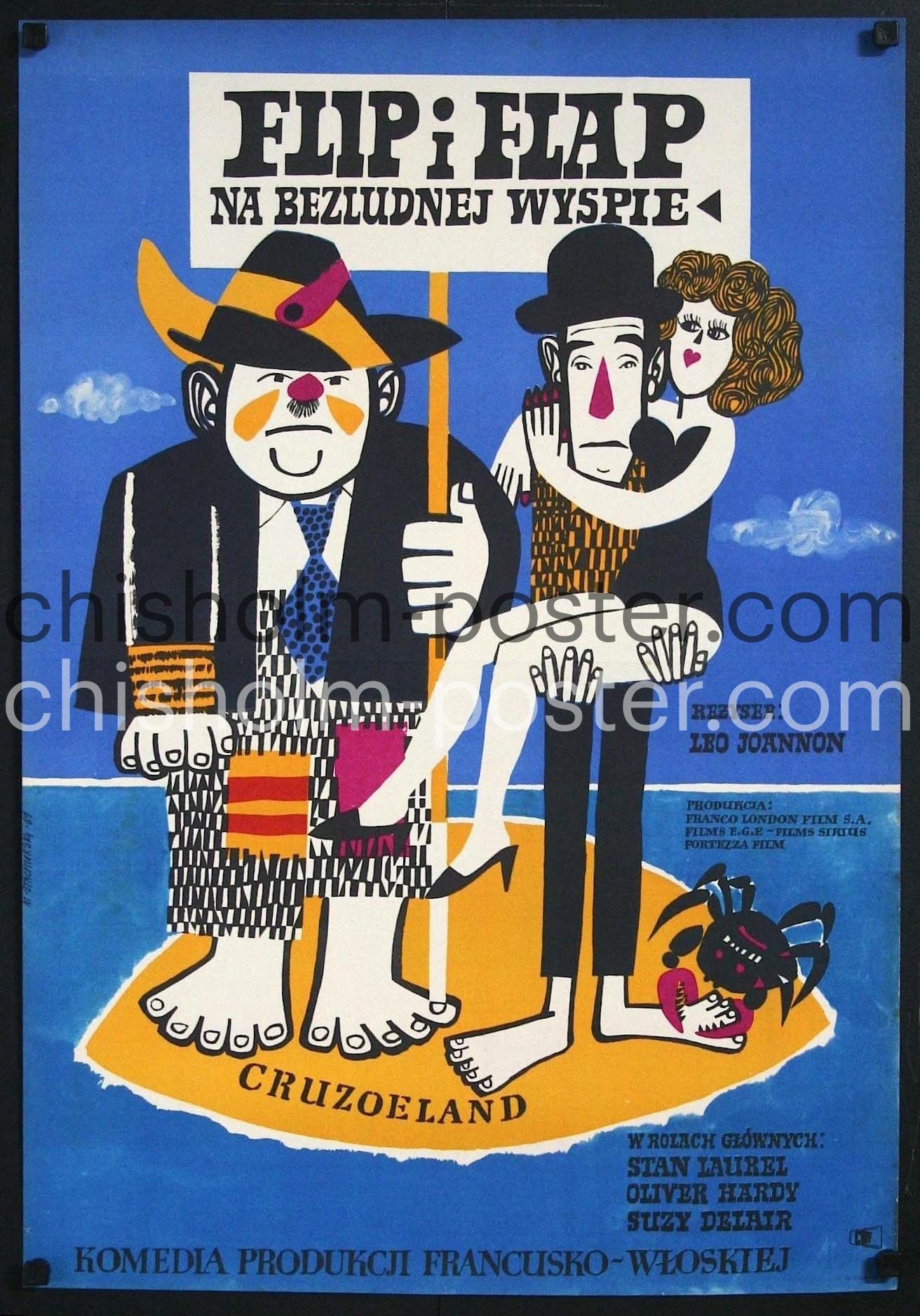 Flip i Flap - Na Bezludnej Wyspie (Atoll K) | Original Vintage Poster ...