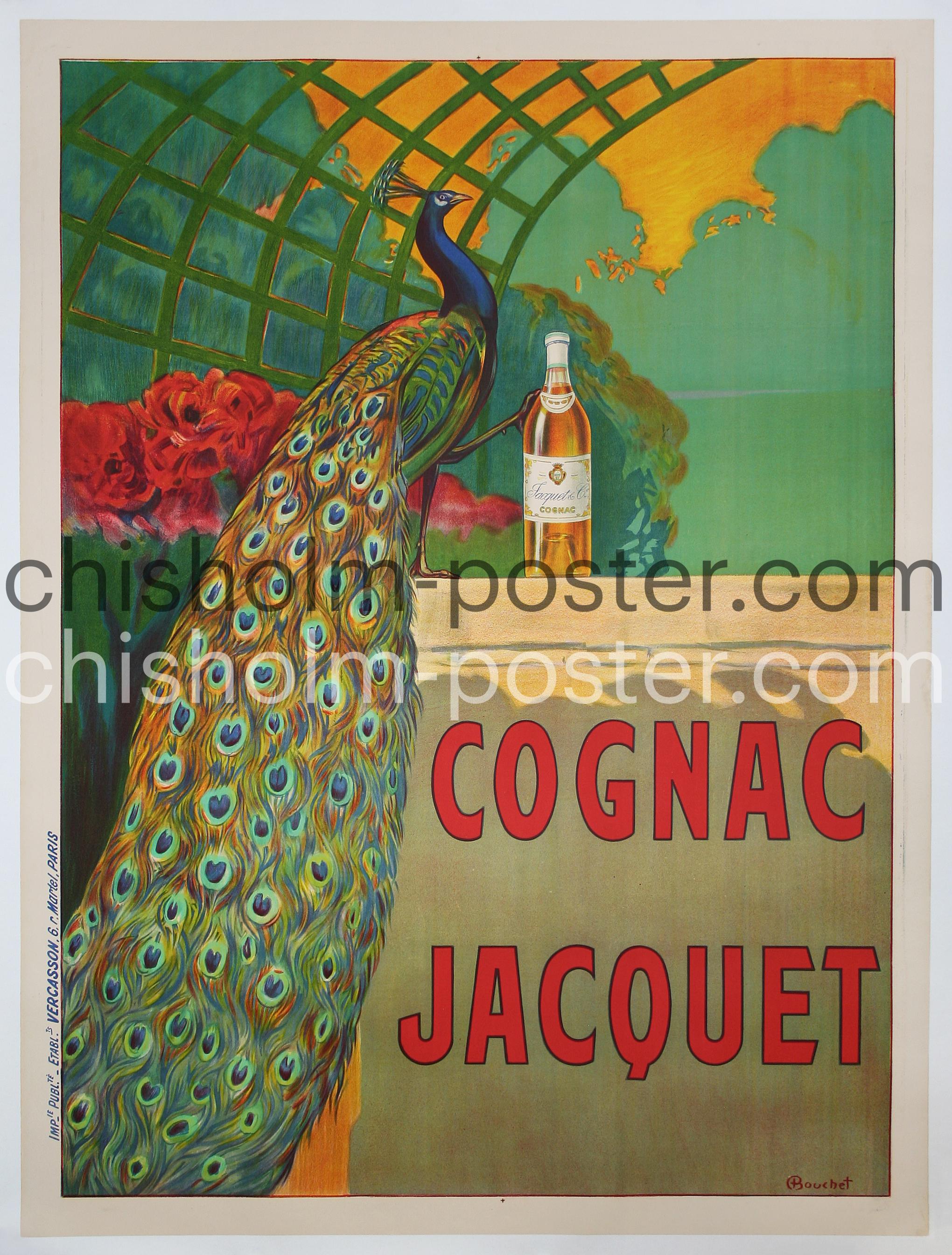 Cognac Jacquet (1) Peacock | Original Vintage Poster | Chisholm Larsson ...