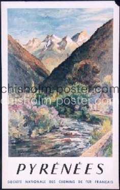 Pyrenees (1) | Original Vintage Poster | Chisholm Larsson Gallery