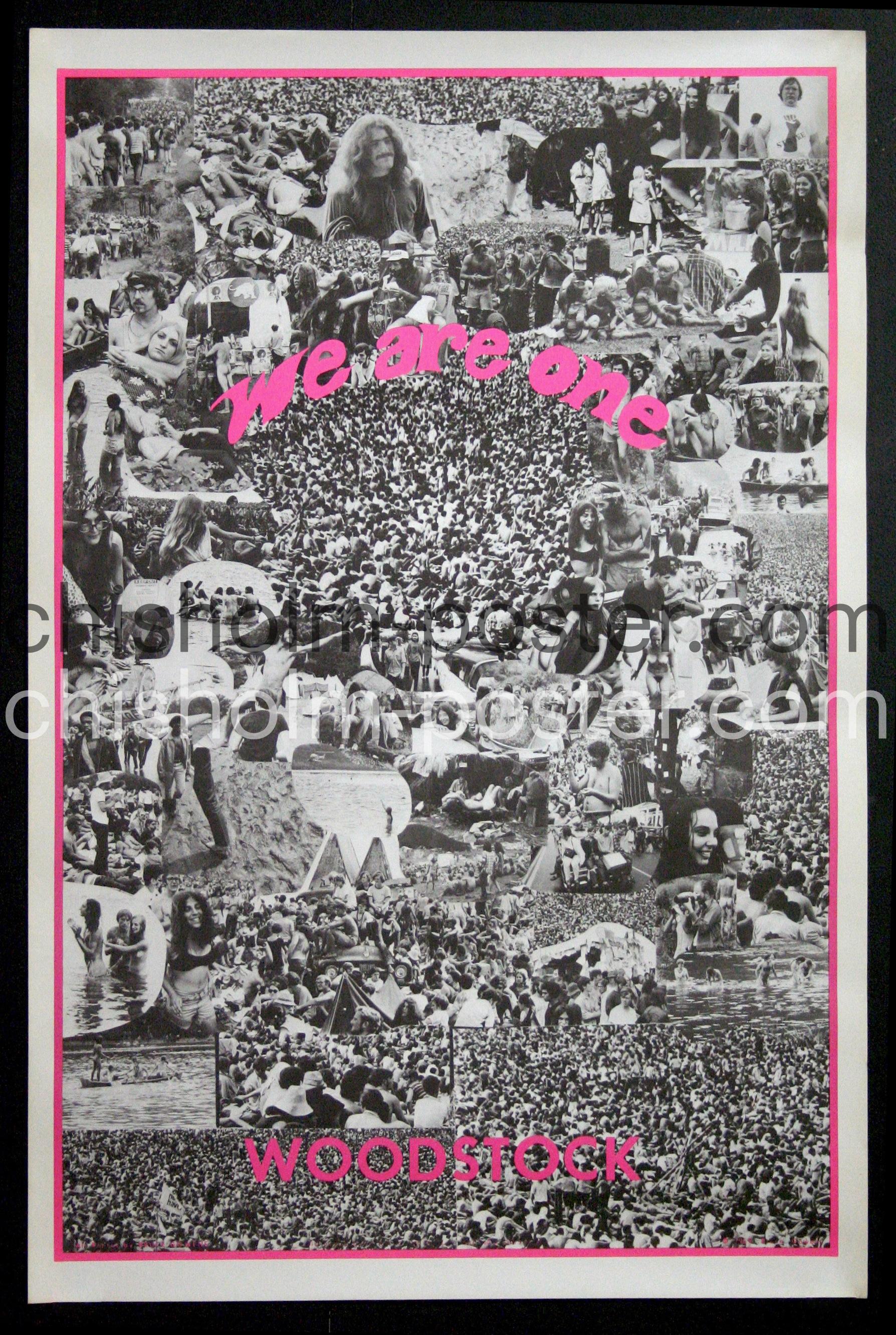 Woodstock - We Are One | Original Vintage Poster | Chisholm Larsson Gallery