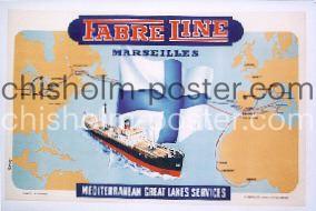 Fabre Line (3) | Original Vintage Poster | Chisholm Larsson Gallery