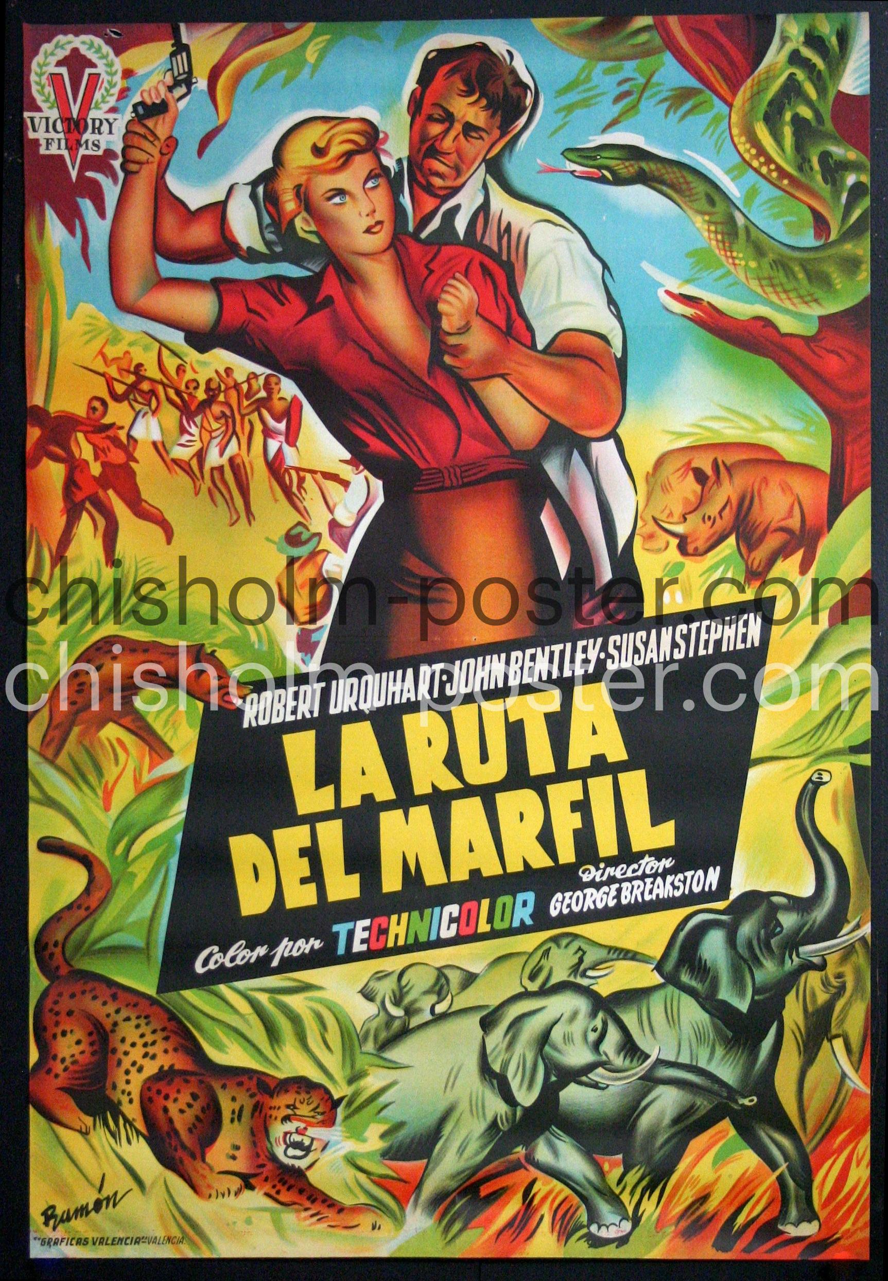 La Ruta del Marfil | Original Vintage Poster | Chisholm Larsson Gallery
