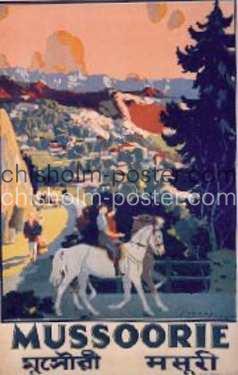 Mussoorie (2) | Original Vintage Poster | Chisholm Larsson Gallery