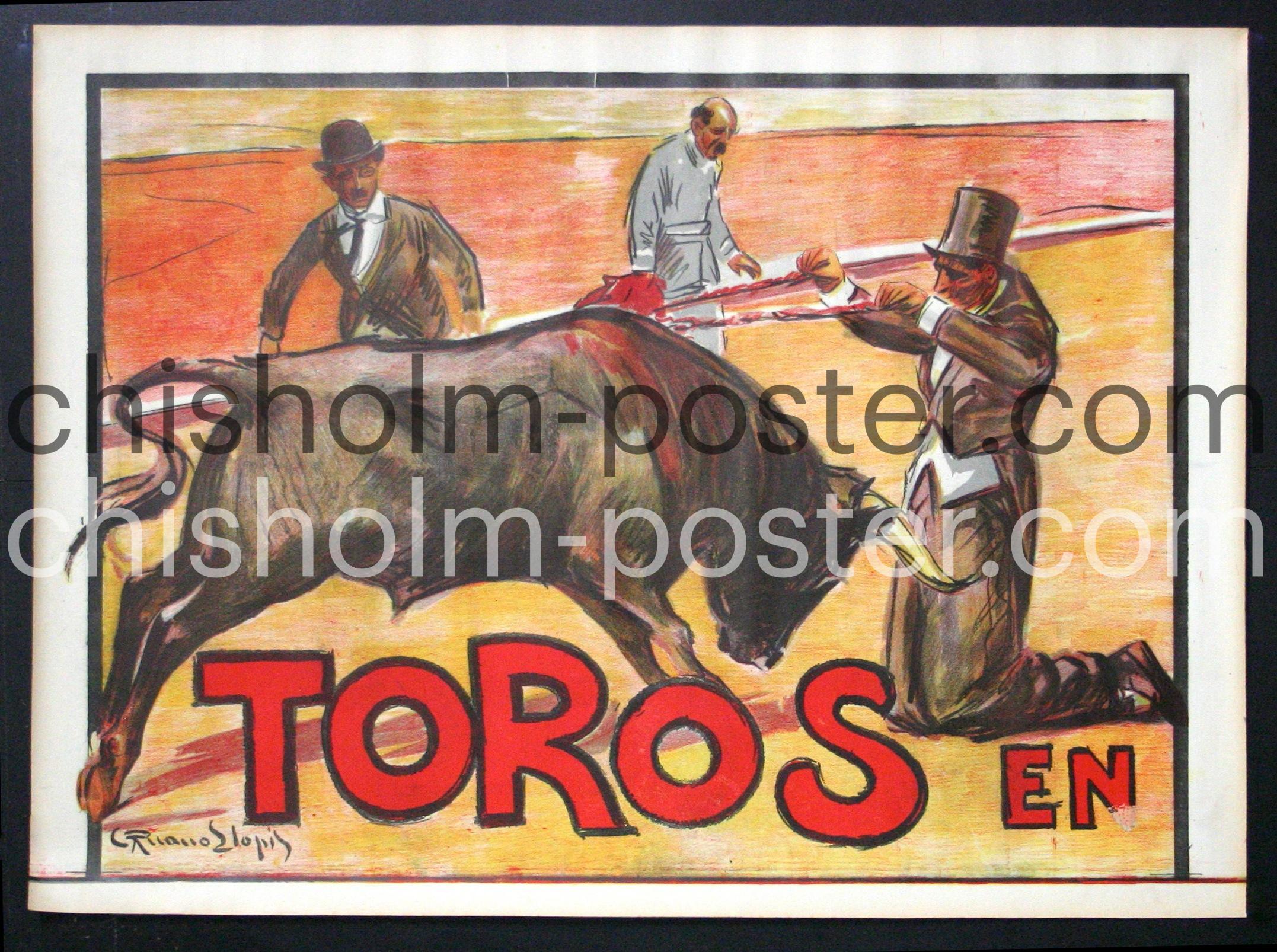 Toros (1) | Original Vintage Poster | Chisholm Larsson Gallery