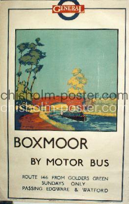 Boxmoor by Motor Bus | Original Vintage Poster | Chisholm Larsson Gallery