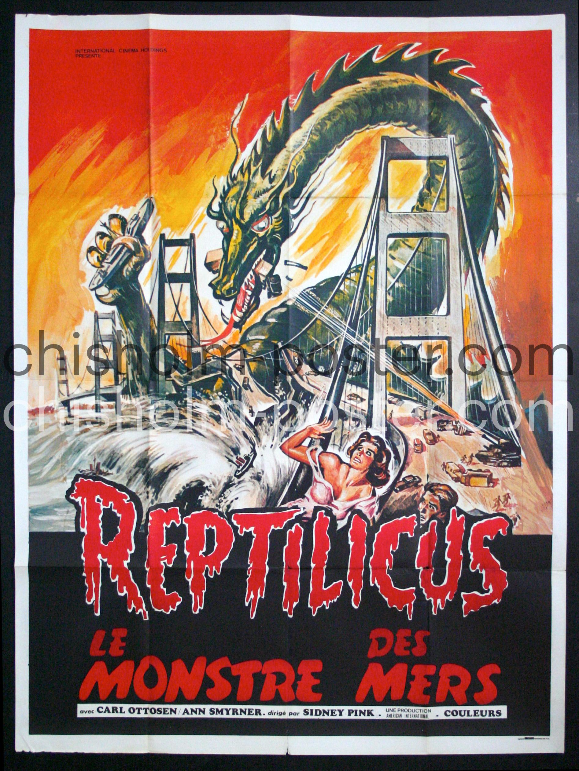 Reptilicus le Monstre des Mers | Original Vintage Poster | Chisholm ...