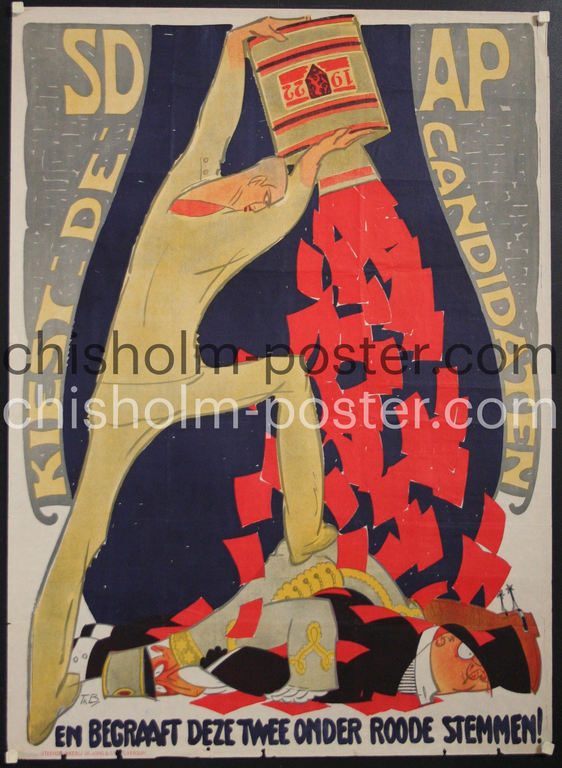 SDAP Kiest de Candidaten | Original Vintage Poster | Chisholm Larsson ...