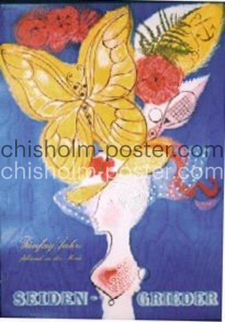 Seiden Grieder (1) | Original Vintage Poster | Chisholm Larsson Gallery