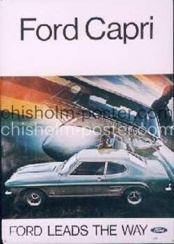Ford Capri | Original Vintage Poster | Chisholm Larsson Gallery