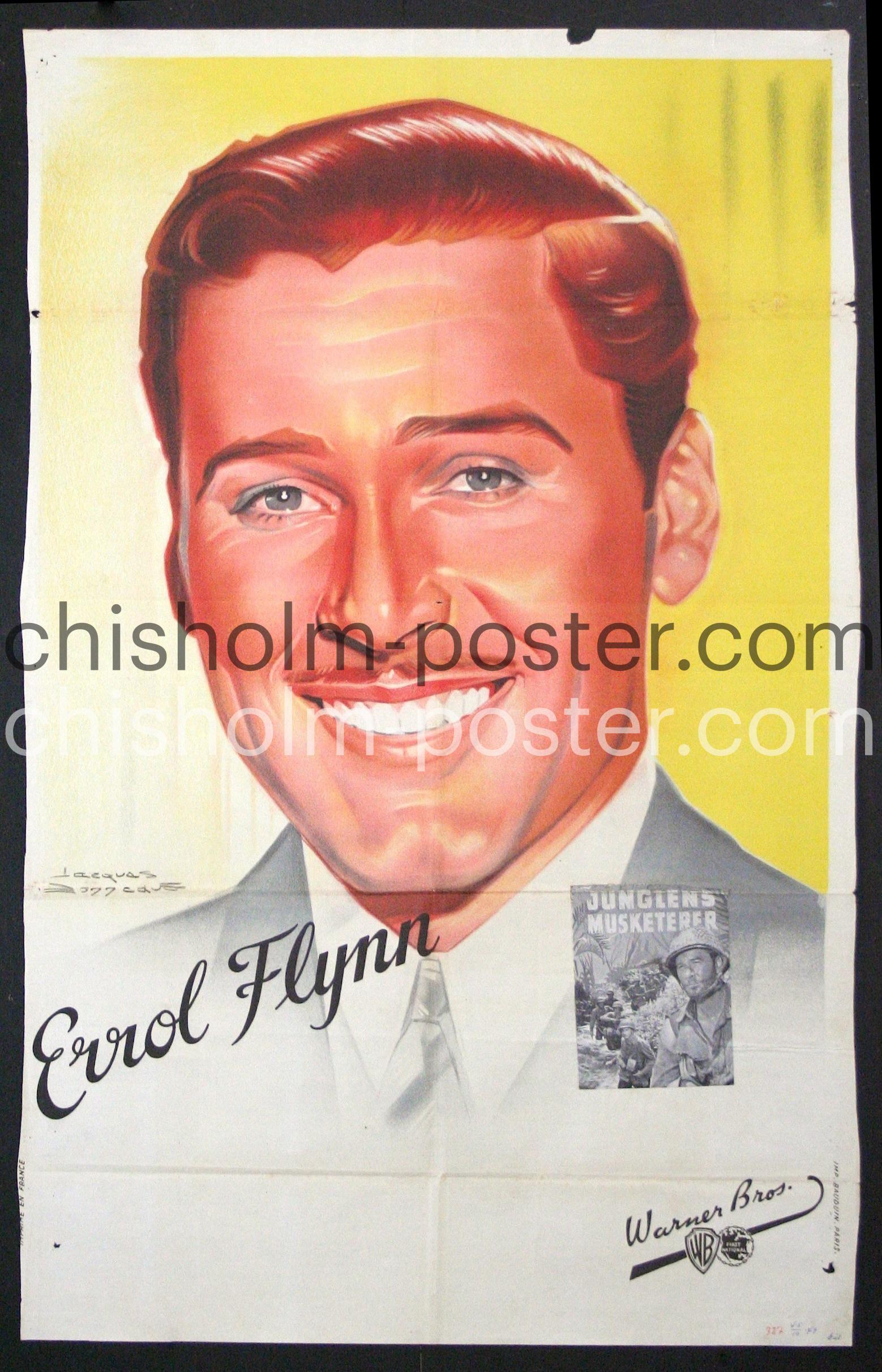 Errol Flynn (Junglens Musketerer) | Original Vintage Poster | Chisholm ...