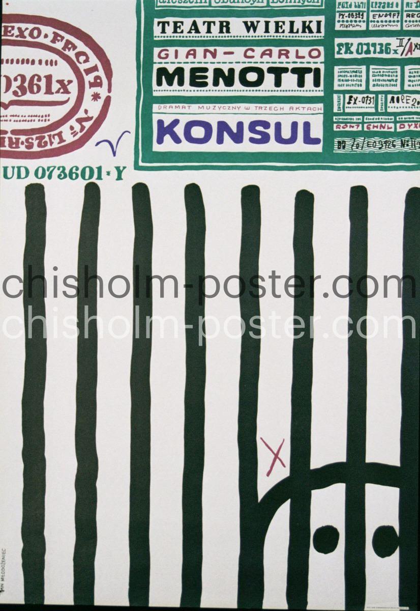Konsul - Teatr Wielki - Gian-Carlo Menotti | Original Vintage Poster ...
