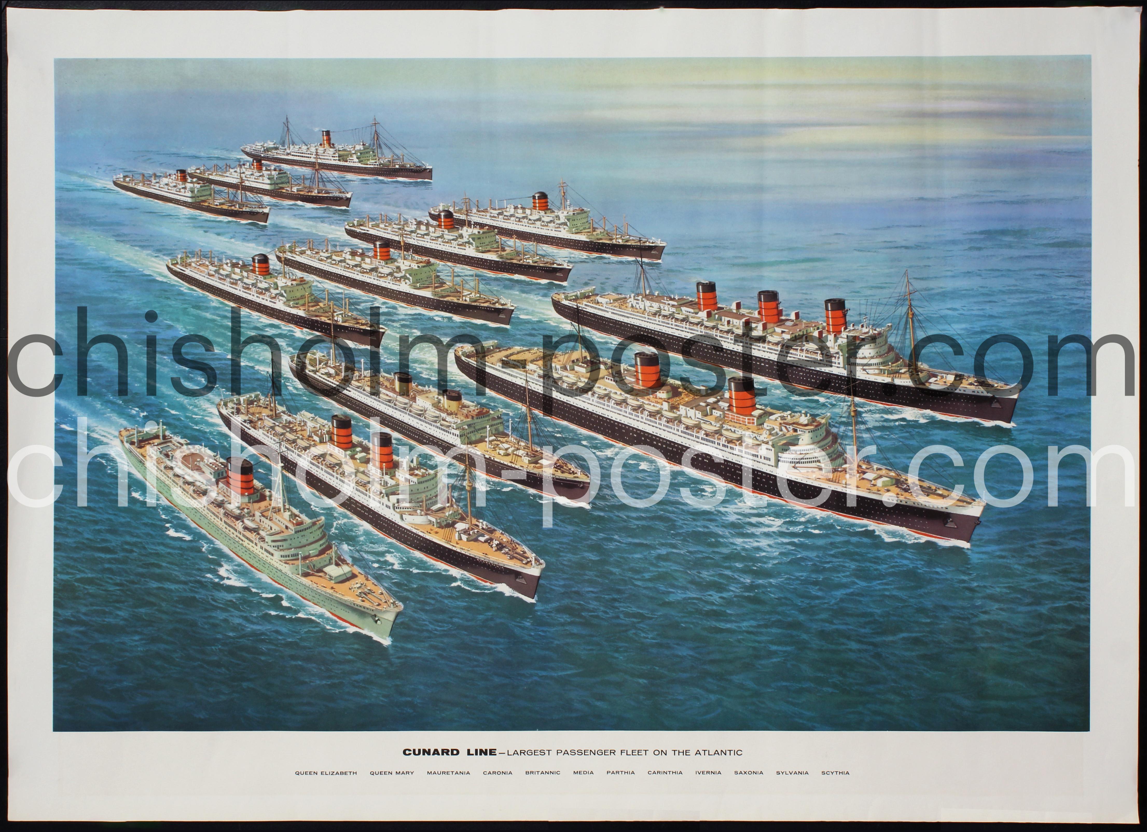 Cunard Line - Largest Passenger Fleet on the Atlantic | Original ...