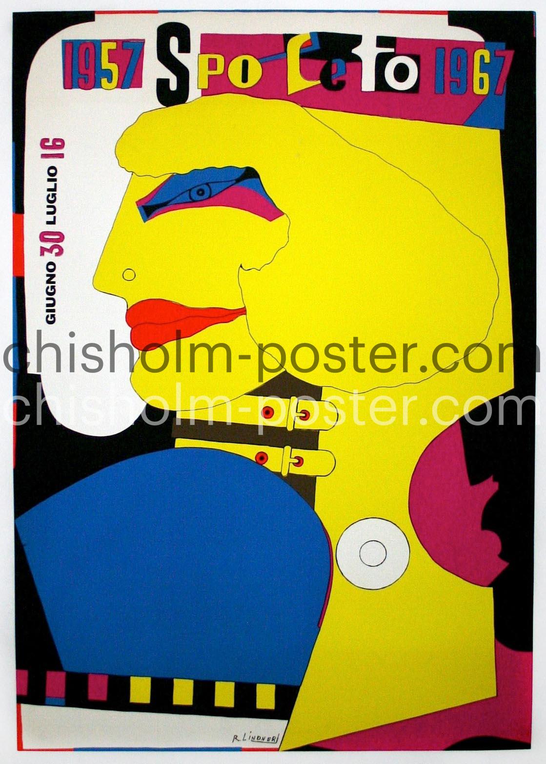 Spoleto 1957 - 1967 | Original Vintage Poster | Chisholm Larsson Gallery