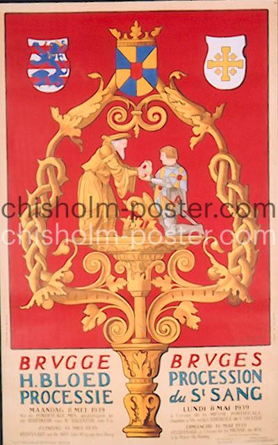 Brugge, H. Bloed Processie | Original Vintage Poster | Chisholm Larsson ...