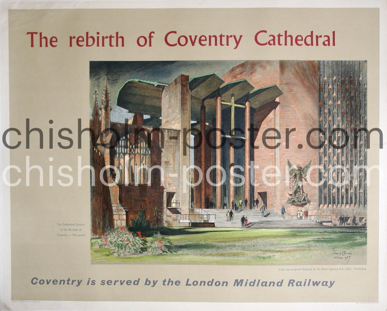 The Rebirth of Coventry Cathedral | Original Vintage Poster | Chisholm ...