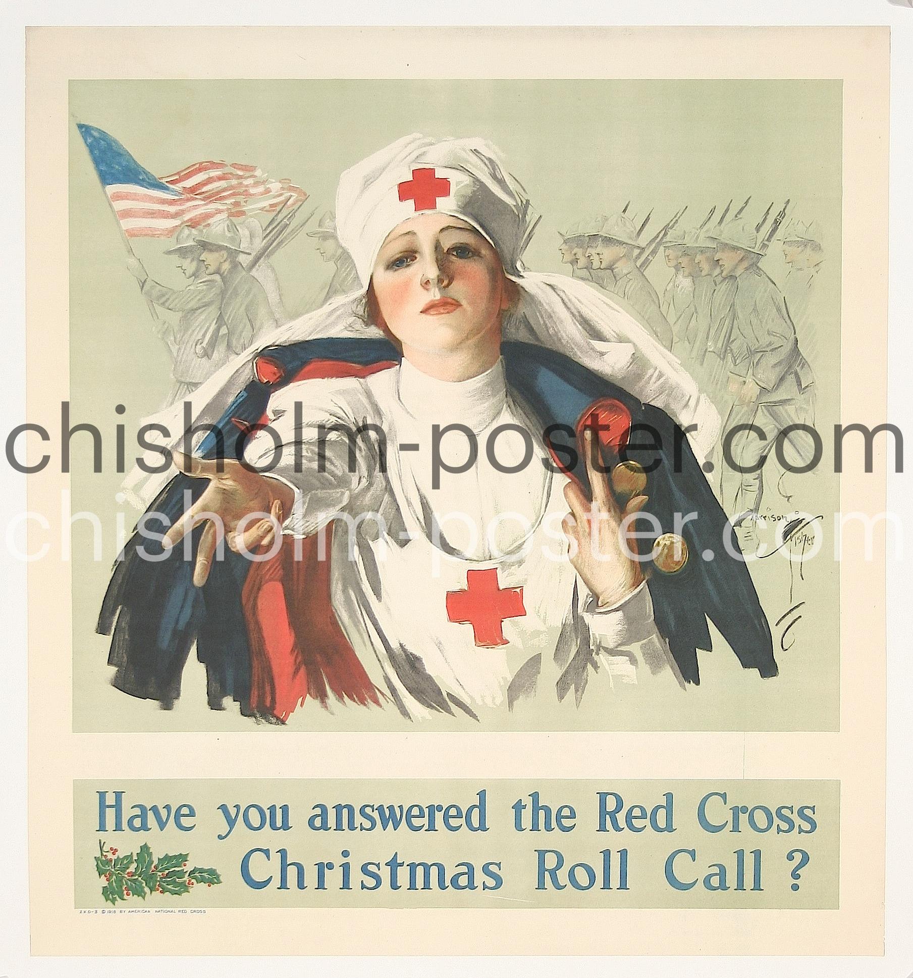 Have You Answered the Red Cross Christmas Roll Call? | Original Vintage ...