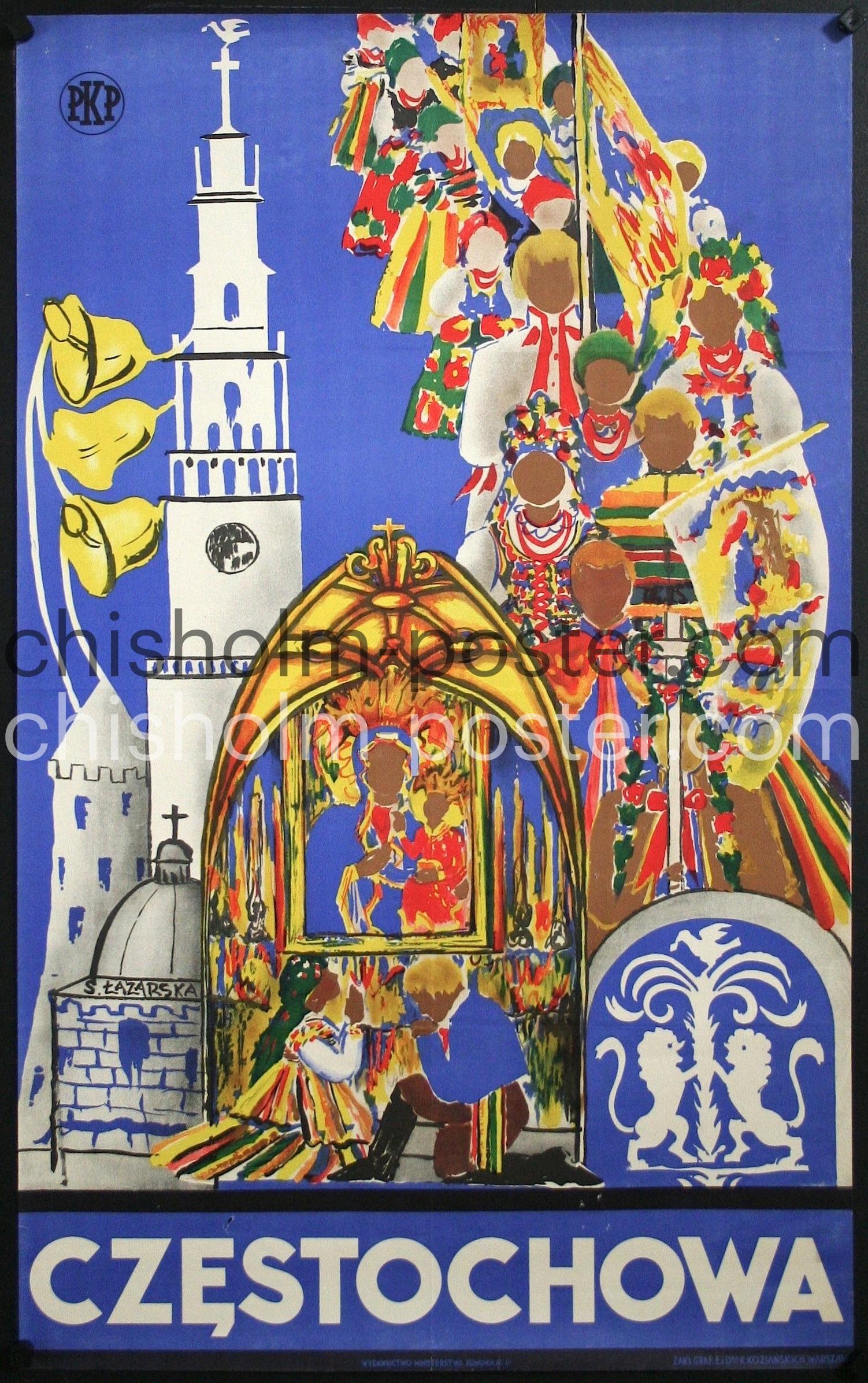 Czestochowa PKP (Polish National Railways ) | Original Vintage Poster ...