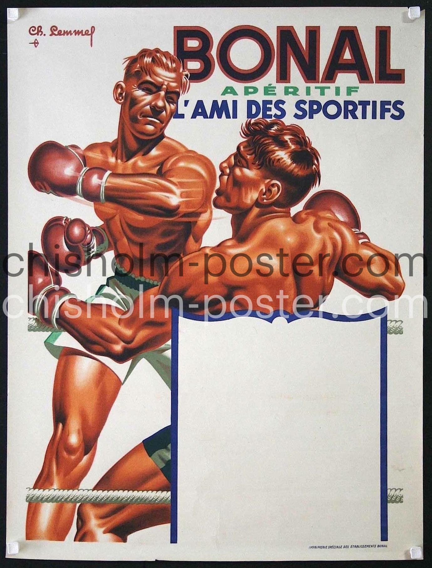 Bonal (Boxing) | Original Vintage Poster | Chisholm Larsson Gallery