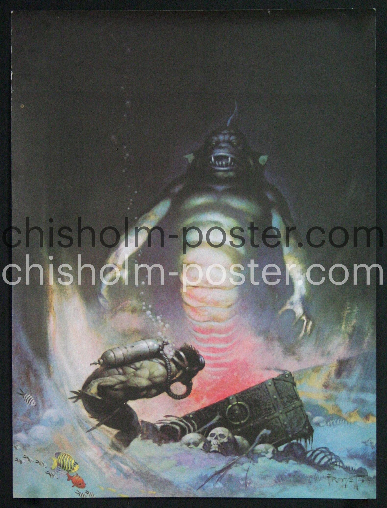 Frazetta (13) Sea Monster | Original Vintage Poster | Chisholm Larsson ...
