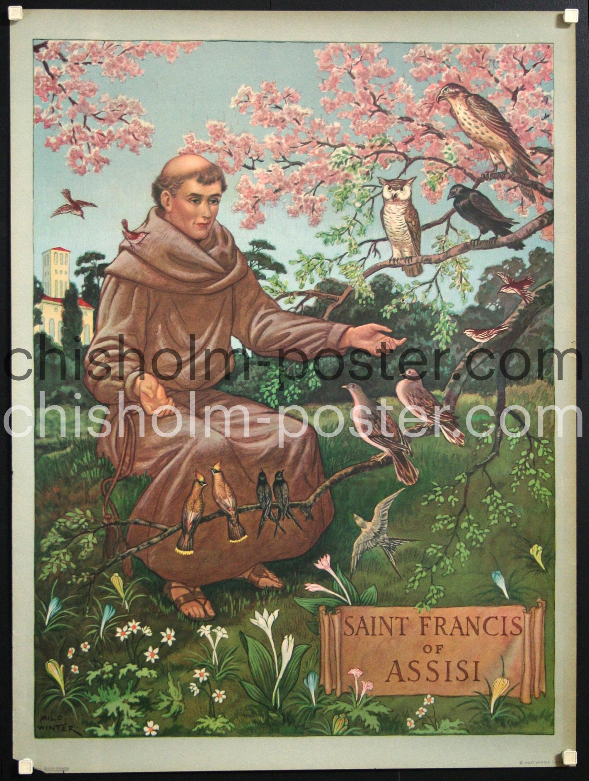 Saint Francis of Assisi | Original Vintage Poster | Chisholm Larsson ...