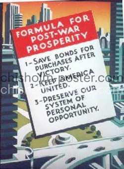 Formula for Post - War Prosperity | Original Vintage Poster | Chisholm ...