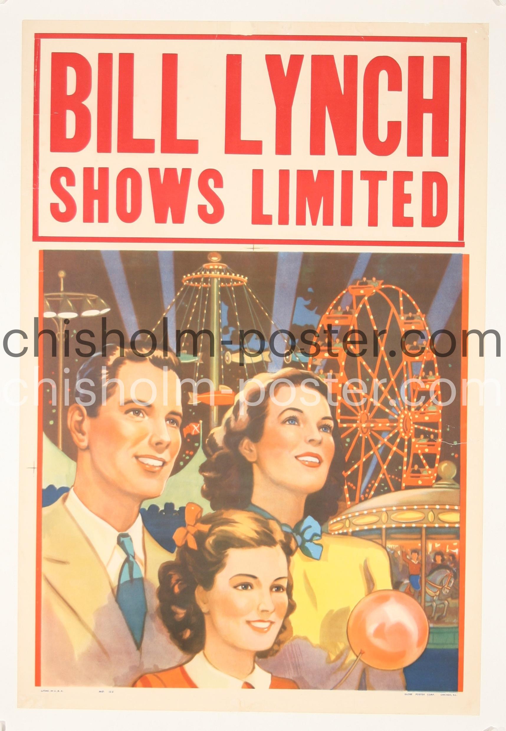 Bill Lynch Shows Limited | Original Vintage Poster | Chisholm Larsson ...