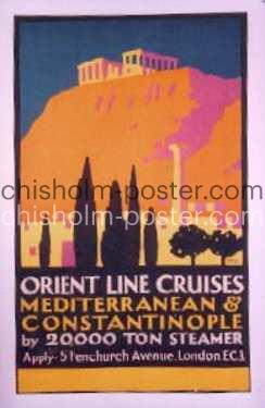 Orient Line Cruises | Original Vintage Poster | Chisholm Larsson Gallery