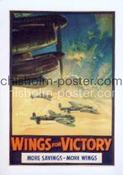 Wings for Victory | Original Vintage Poster | Chisholm Larsson Gallery