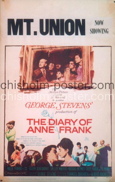 The Diary of Anne Frank (Window Card) | Original Vintage Poster ...