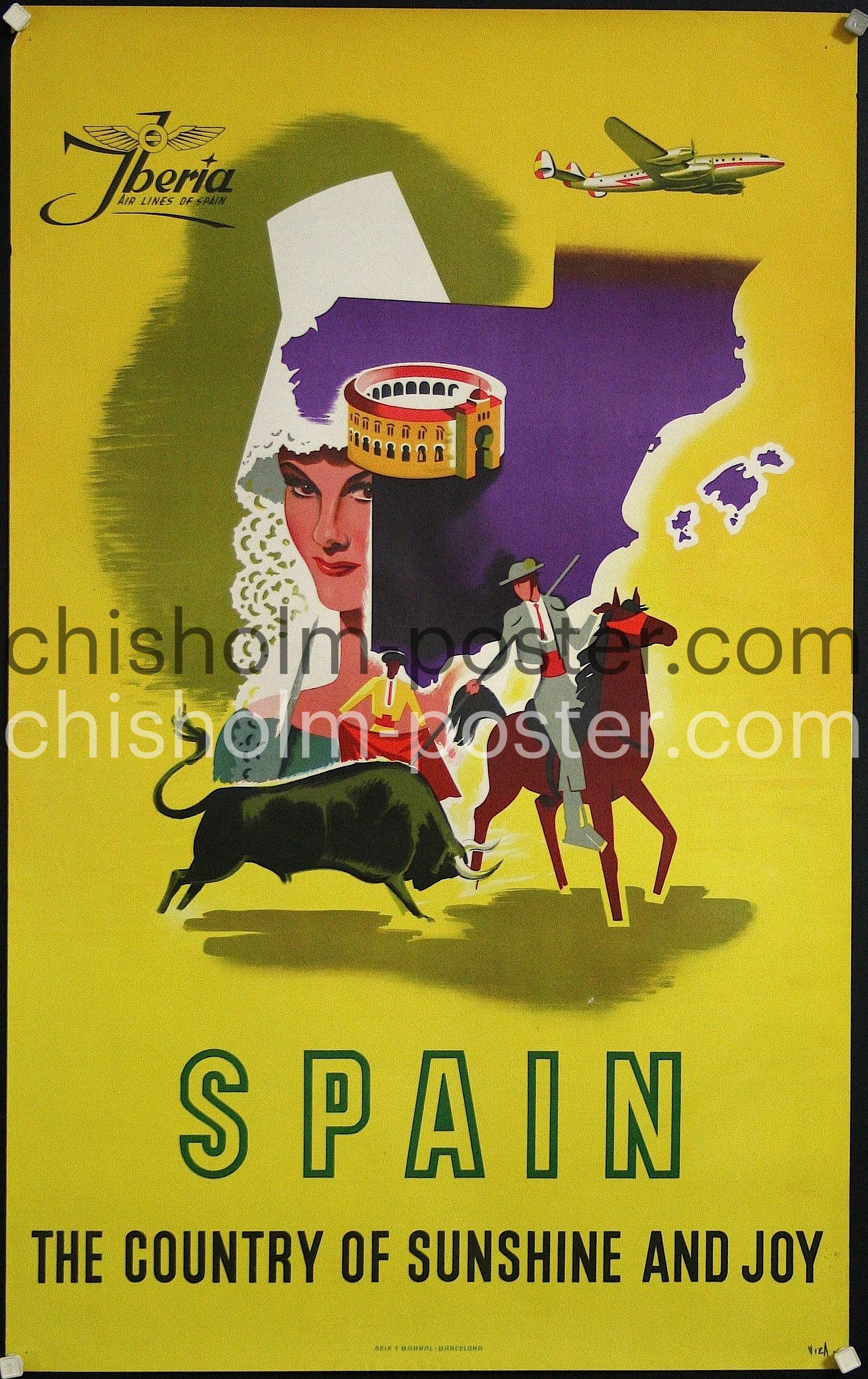 Iberia - Spain the Country of Sunshine and Joy (1) | Original Vintage ...