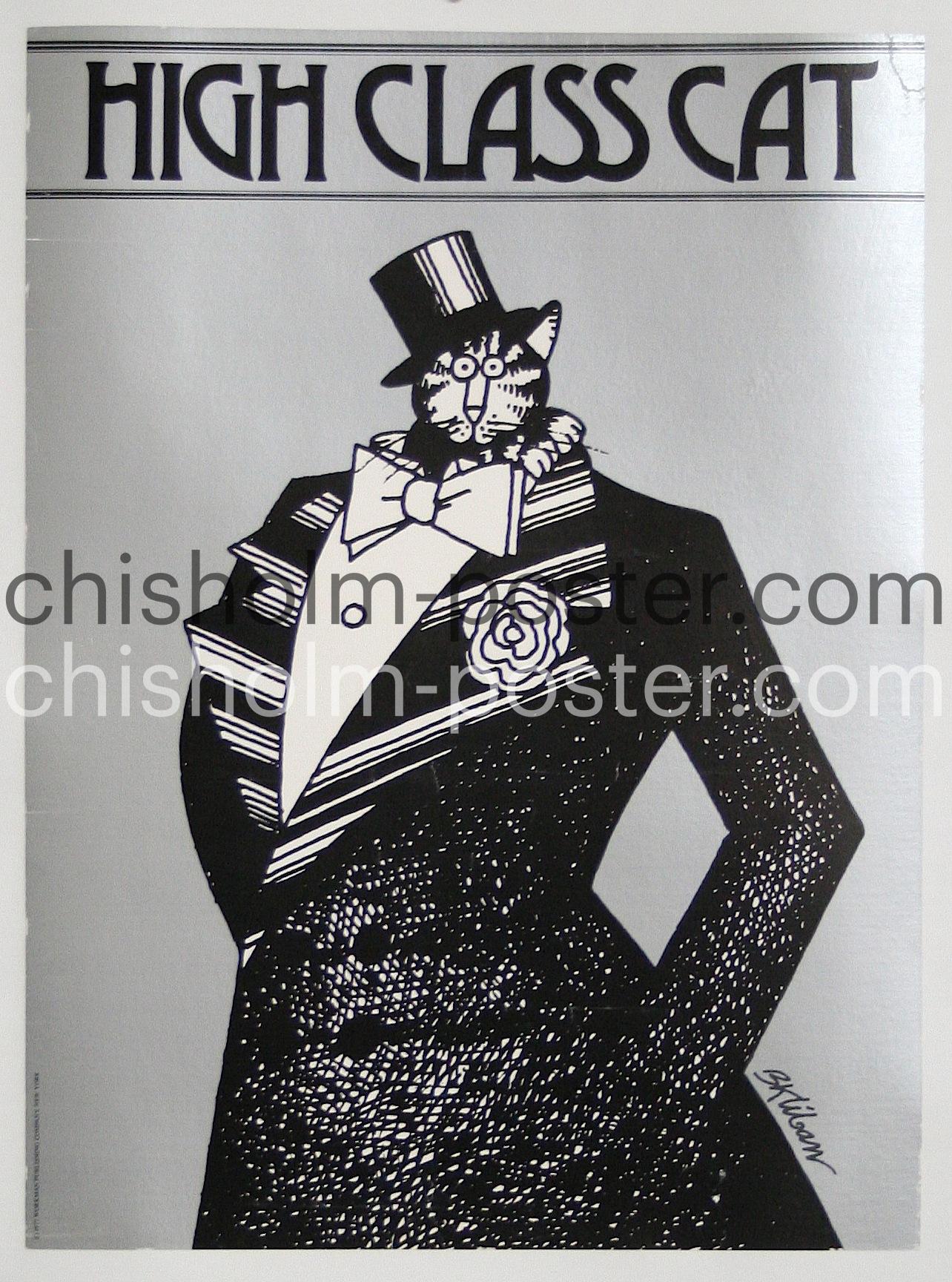 High Class Cat (Kliban Cats) | Original Vintage Poster | Chisholm ...