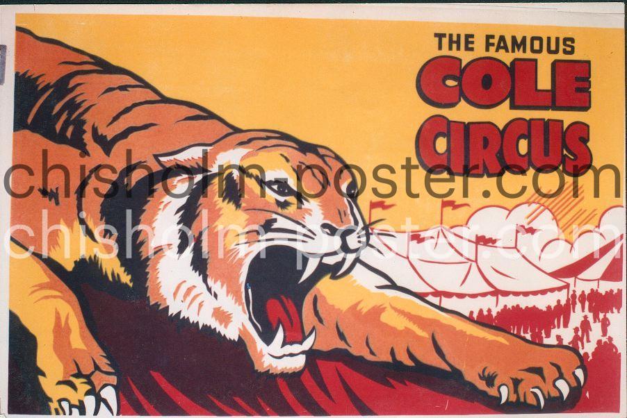 Famous Cole Circus, The | Original Vintage Poster | Chisholm Larsson ...