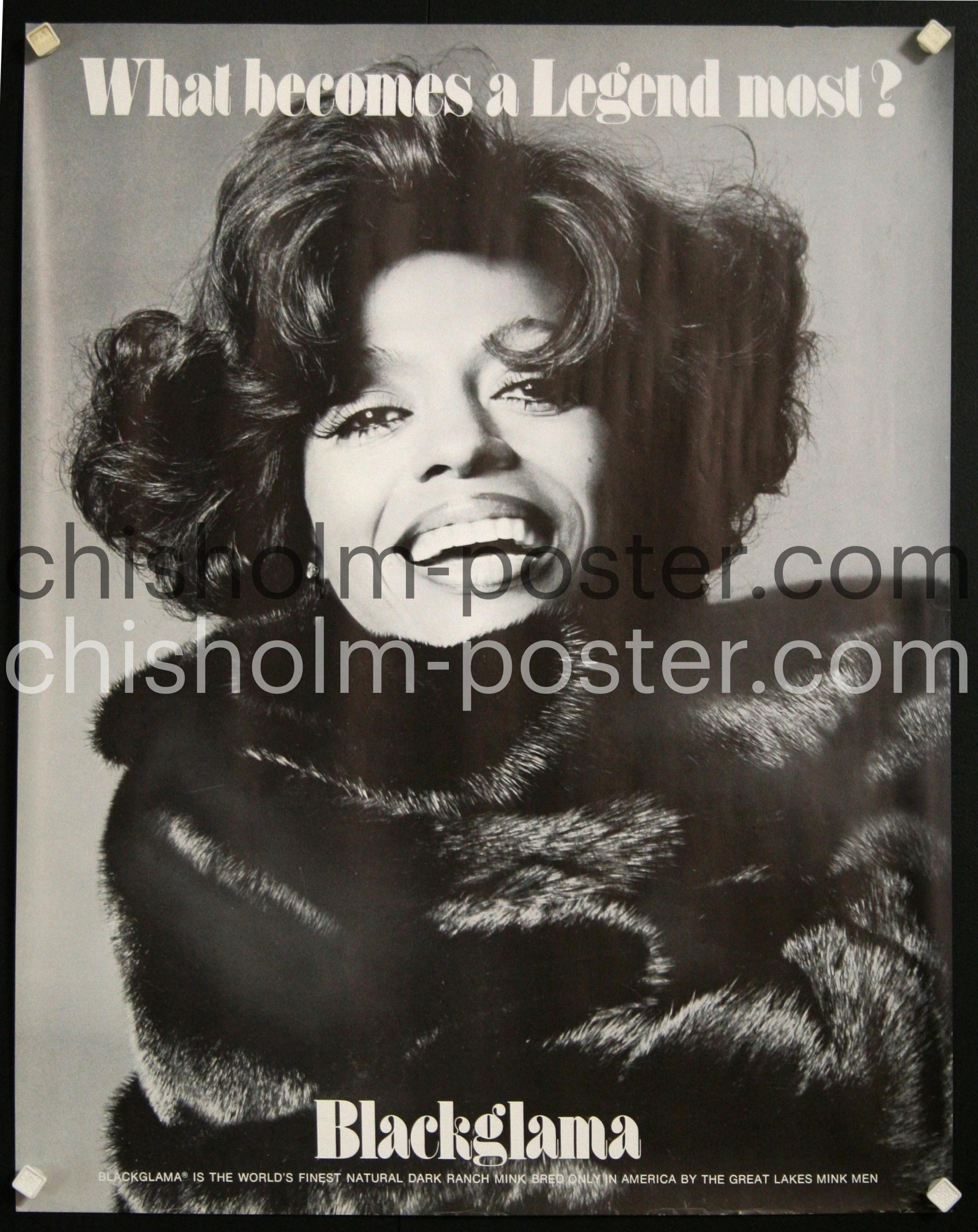 Blackglama - What Becomes a Legend most? - Diana Ross (1) | Original Vintage Poster | Chisholm ...