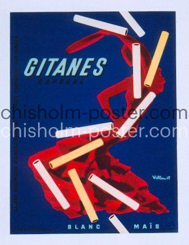 Gitanes, Blanc Mais | Original Vintage Poster | Chisholm Larsson Gallery