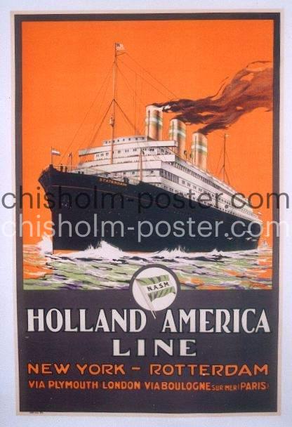 Holland-America Line, New York - Rotterdam (Statendam) | Original ...