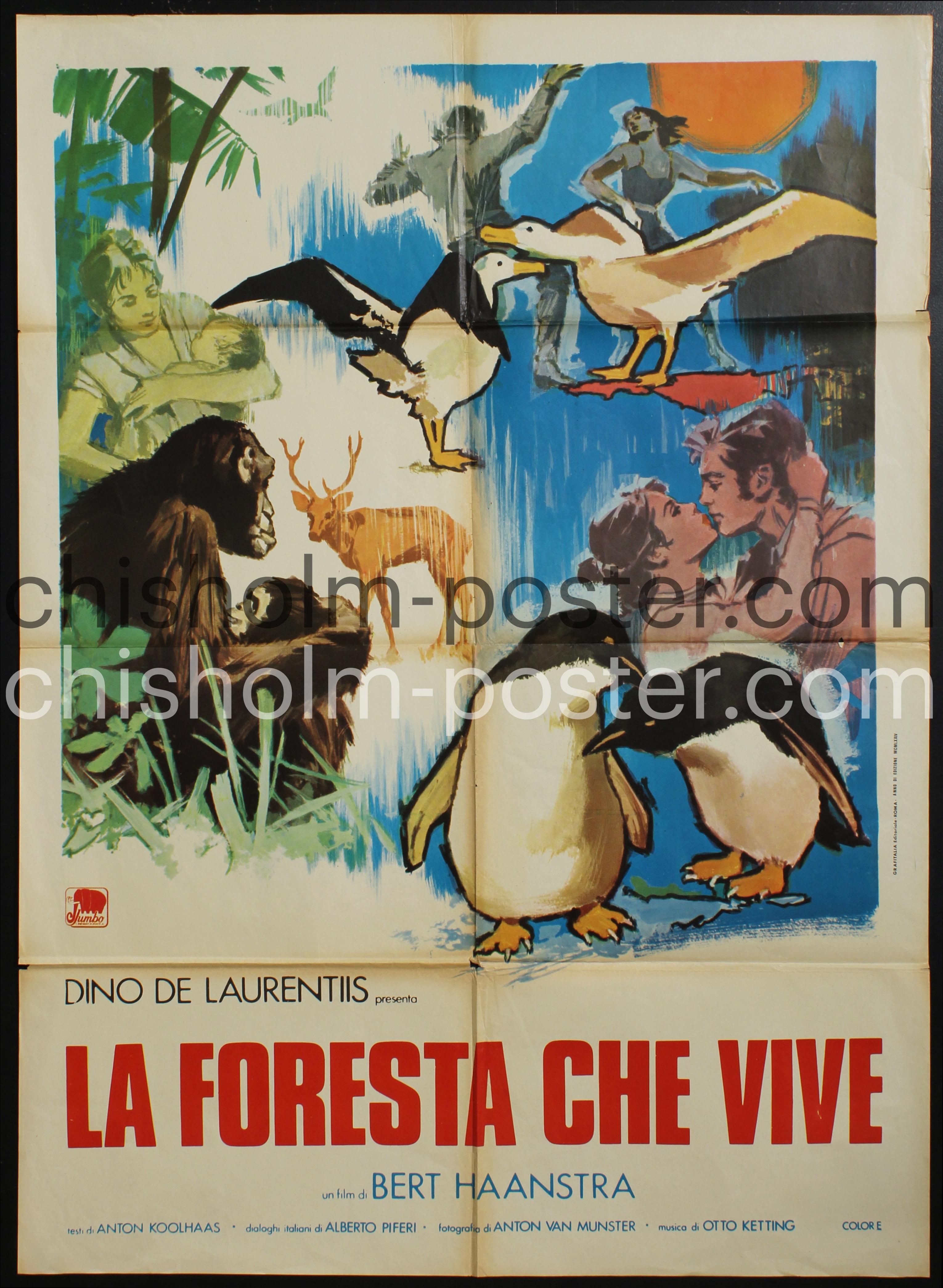 La Foresta che Vive (Bij de beesten af) | Original Vintage Poster ...