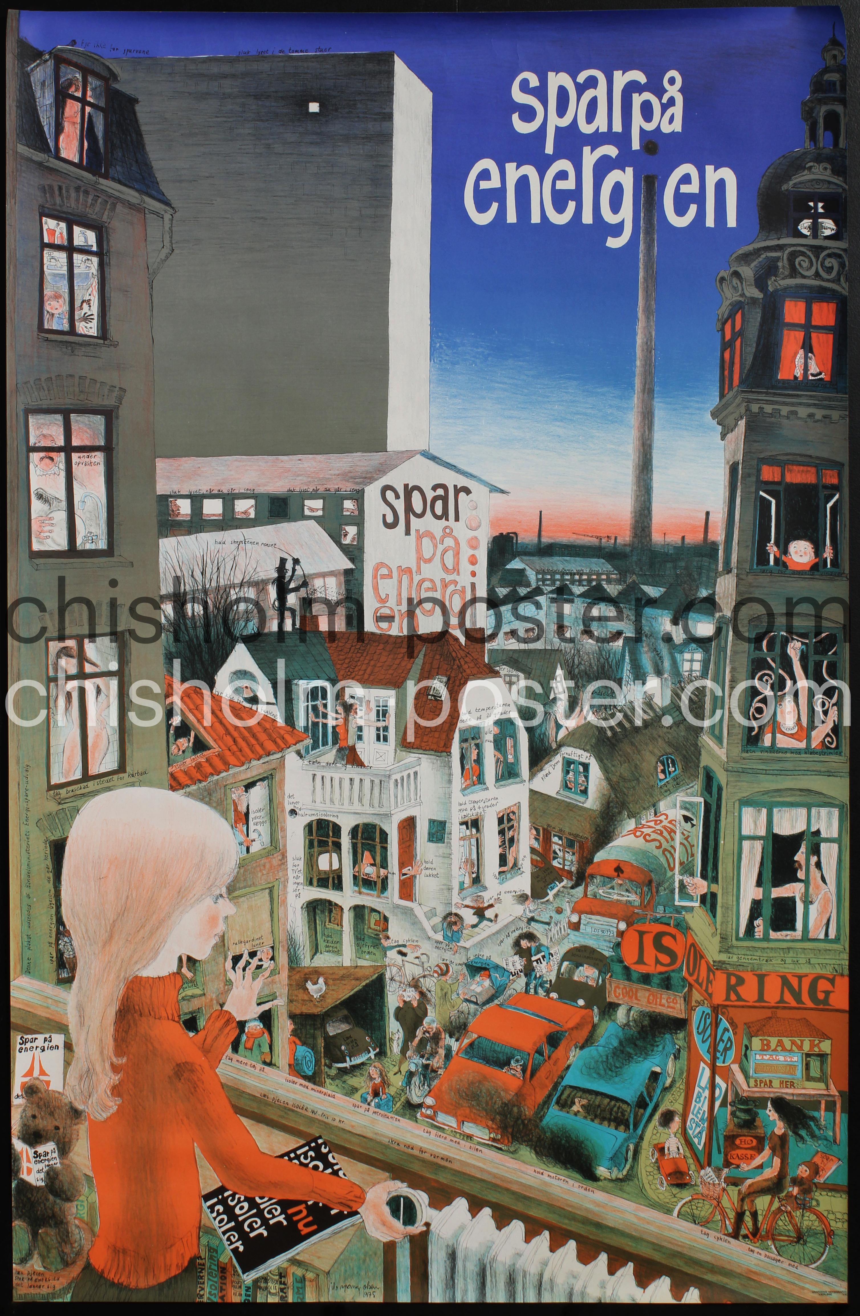 Spar pa Energien | Original Vintage Poster | Chisholm Larsson Gallery