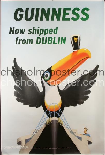 Guinness, Now Shipped from Dublin | Original Vintage Poster | Chisholm ...