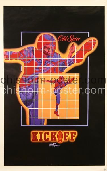 Kick Off (NBC Sports) Old Spice | Original Vintage Poster | Chisholm ...