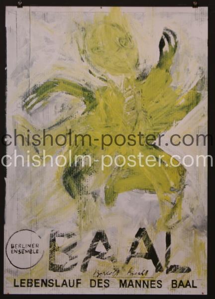 Baal (Berthold Brecht), Berliner Ensemble | Original Vintage Poster ...