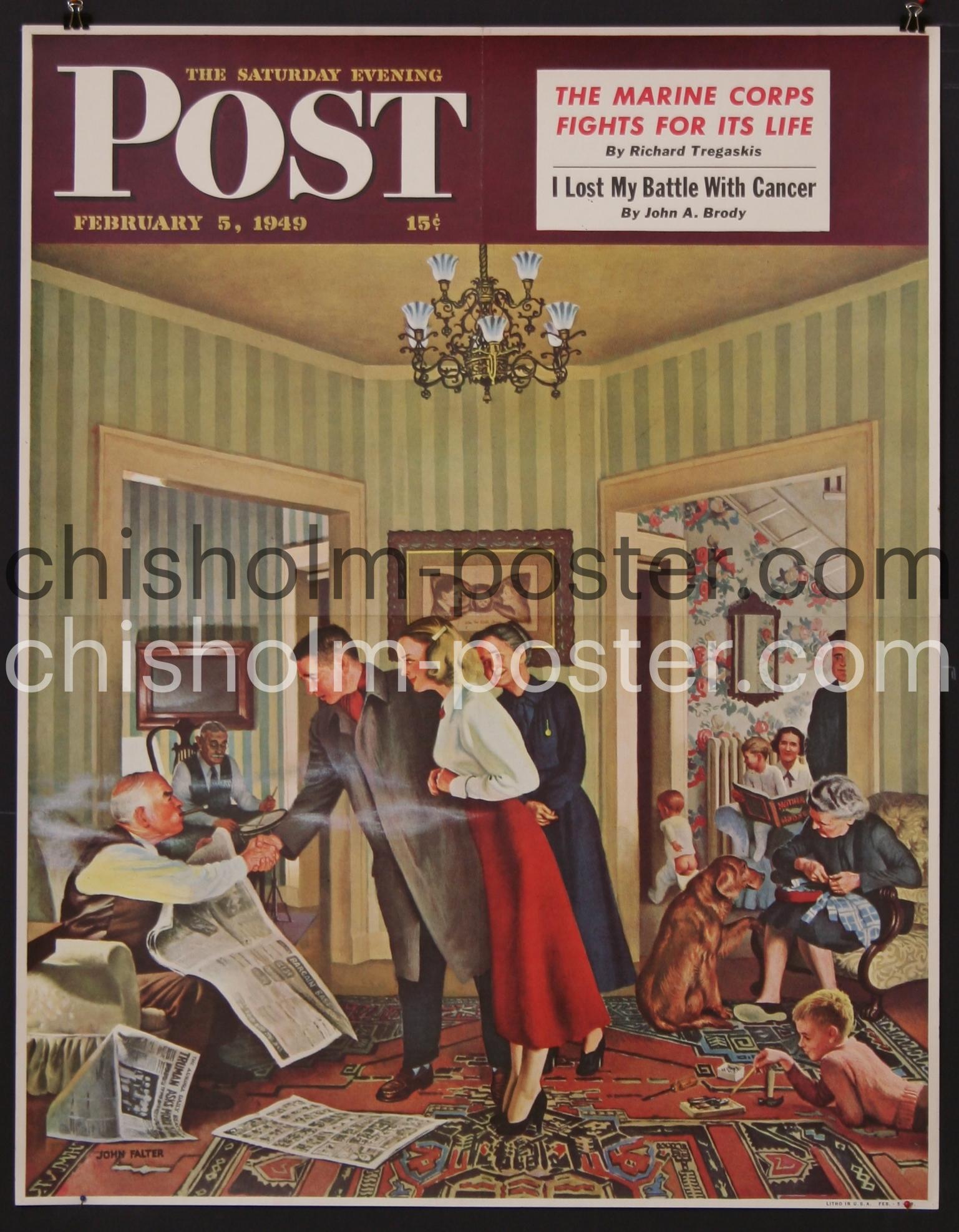 Saturday Evening Post - February 5, 1949 | Original Vintage Poster ...
