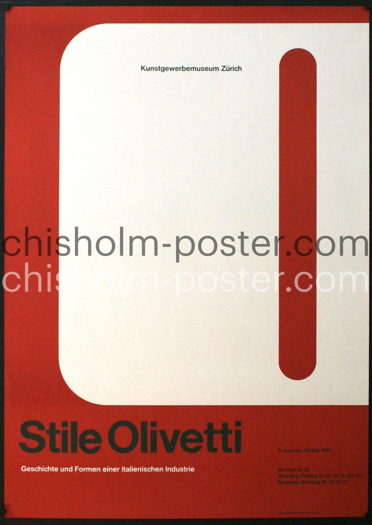 Stile Olivetti | Original Vintage Poster | Chisholm Larsson Gallery