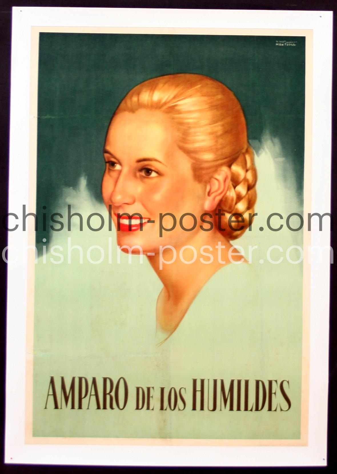 Amparo de los Humildes (Eva Peron) Evita | Original Vintage Poster ...