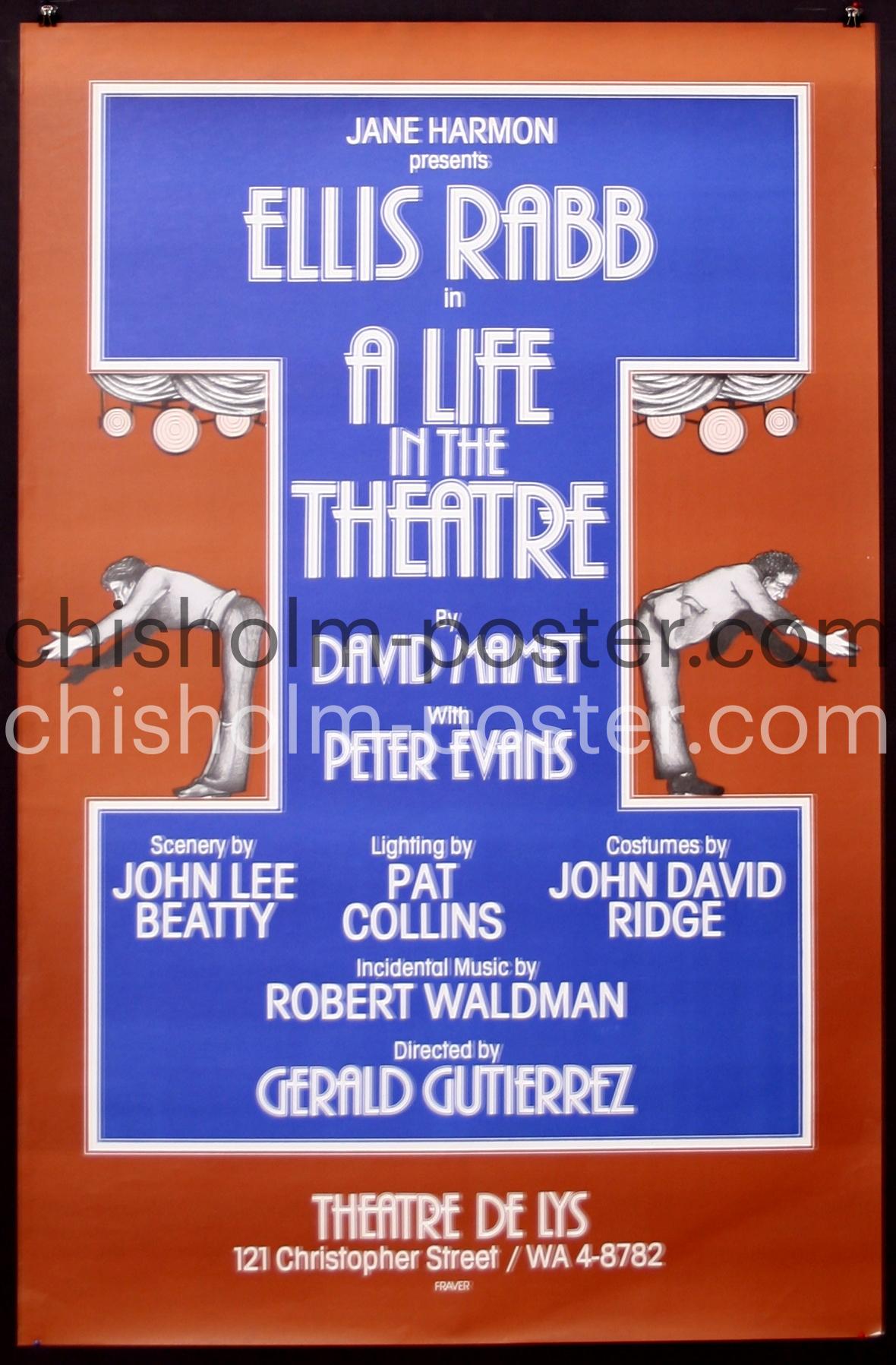 Ellis Rabb - A Life in the Theatre by David Mamet | Original Vintage ...